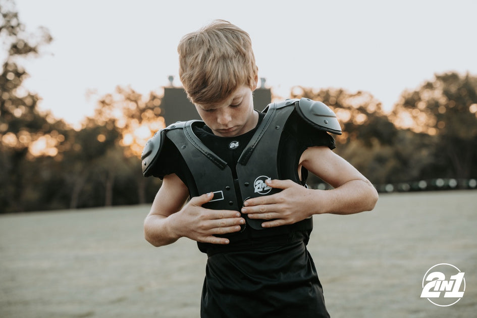YOUTH 2in1 Poly Shoulder Pads + Back Plate – 2in1 Shoulder Pads